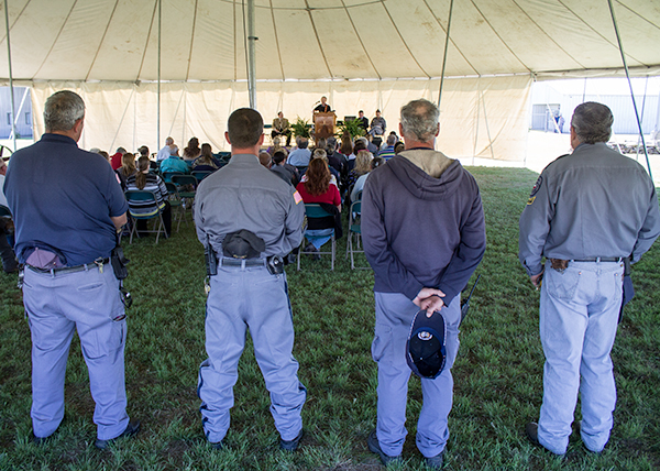 Fallen Officer Memorial Ceremony held at Walker Sayle Unit ...